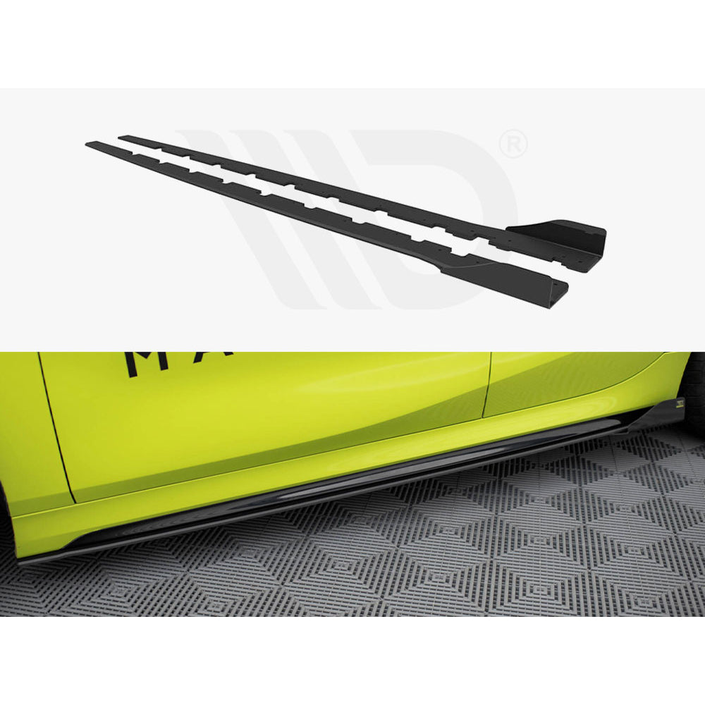 Maxton Design Street Pro Side Skirt Diffusers + Flaps - BMW 128ti/M135 ...