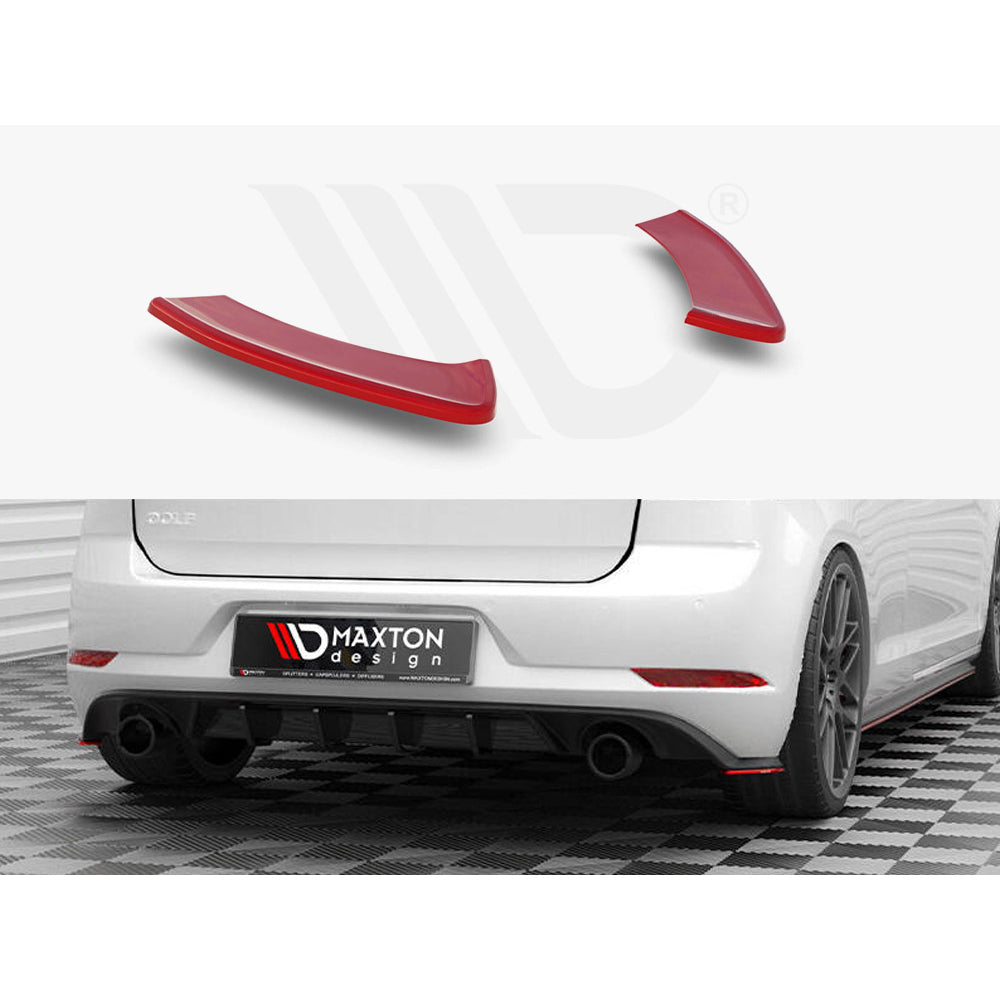 Maxton Design Street Plus Rear Side Splitters V2 - VW Golf GTI Mk7.5 ...
