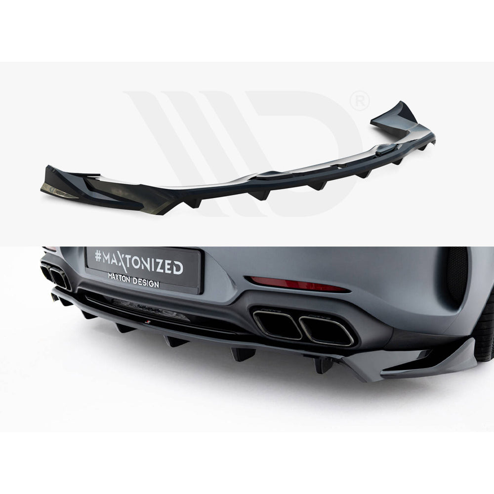 Maxton Design Street Plus Central Rear Splitter - Mercedes AMG GT C190 ...