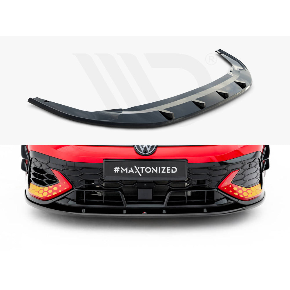 Maxton Design Street Plus Front Splitter V2 - VW Golf GTI Mk8.5 Clubsp ...