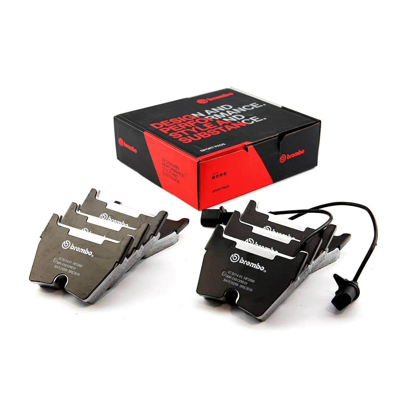 Brembo Sport HP2 Front Brake Pads - 07.B314.01 - Audi R8 Gen 1/2 – JXL ...