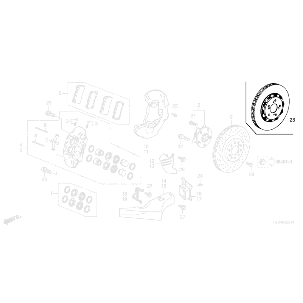 Genuine Honda Front Brake Discs - Honda Civic Type R FL5 – JXL Performance