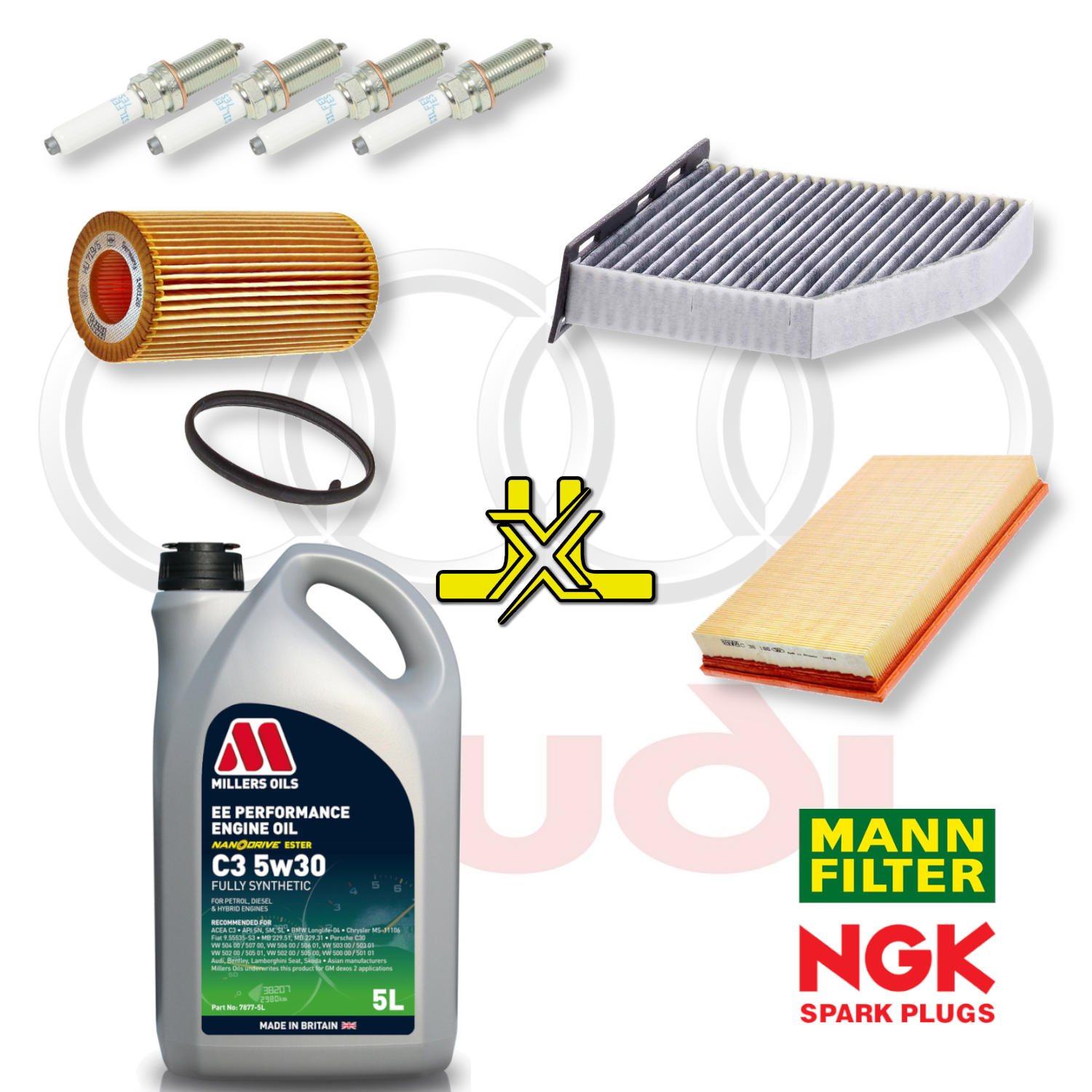 Audi TTS 8J EA113 Home Service Pack - Millers Oil Premium – JXL ...
